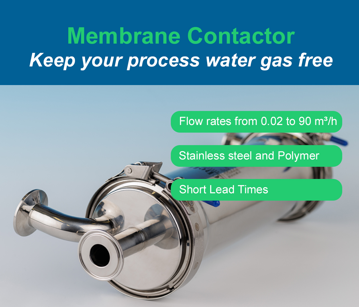 Membrane Contactor … Keep your process water gas free